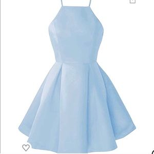 Dresses | Icy Blue Prom Dress With Detailed Bodice | Poshmark